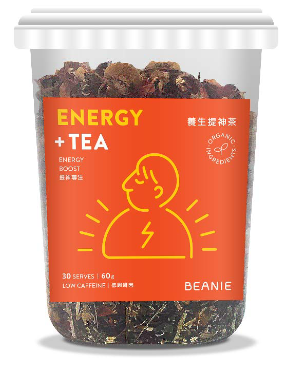 Organic Energy Tea Australia 60g Low Caffeine Beanie Superfood organic-energy-tea-australia-60g-low-caffeine-beanie-superfood
