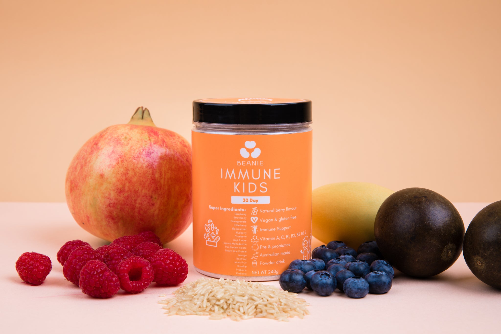 Australian Immune Kids Powder - 24 Superfood Blends (240g) – Beanie ...