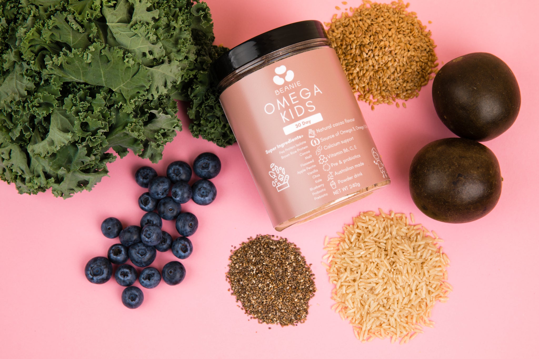 Australian Omega Kids Powder - 15 Superfood Blends (240g) – Beanie ...